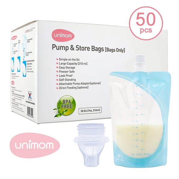 韓國 UniMOM 三合一儲奶袋210ML 50個裝 (附轉換器) – Baby Hands
